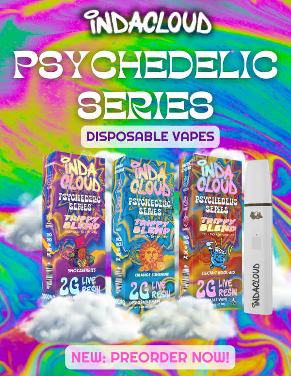 Indacloud: 🚨New: Psychedelic Series Disposable Vapes | Milled