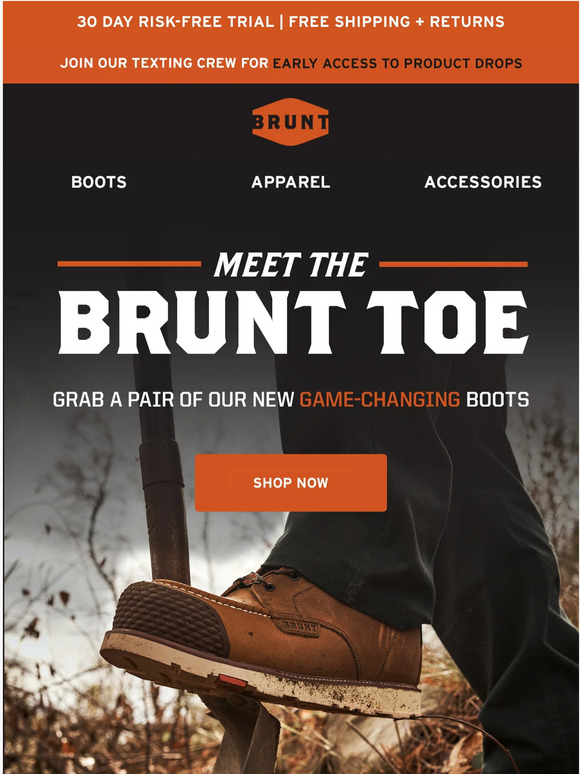 BRUNT Workwear: NEW BOOT JUST DROPPED | Milled