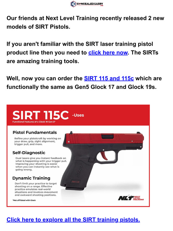 Concealed Carry: New SIRT Training Pistols Now Available | Milled