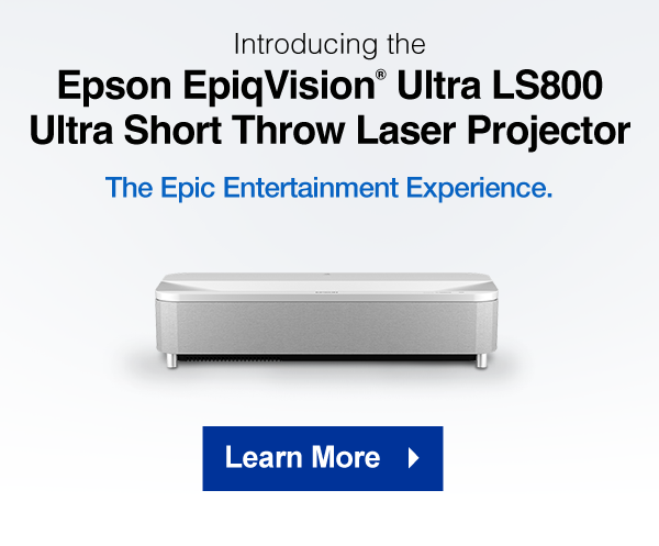 Epson: Epson EpiqVision Ultra LS800 Ultra Short Throw Laser Projector ...