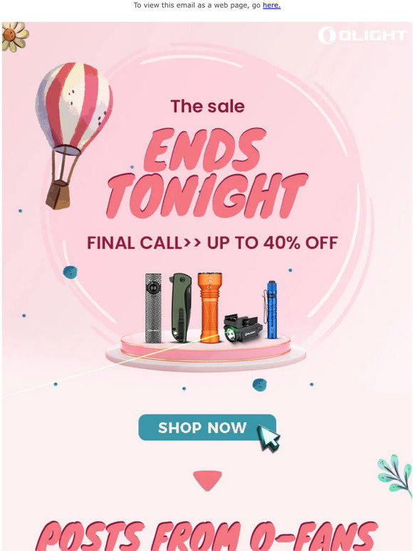 Olight: Final Call >> Sale Ends Tonight! | Milled