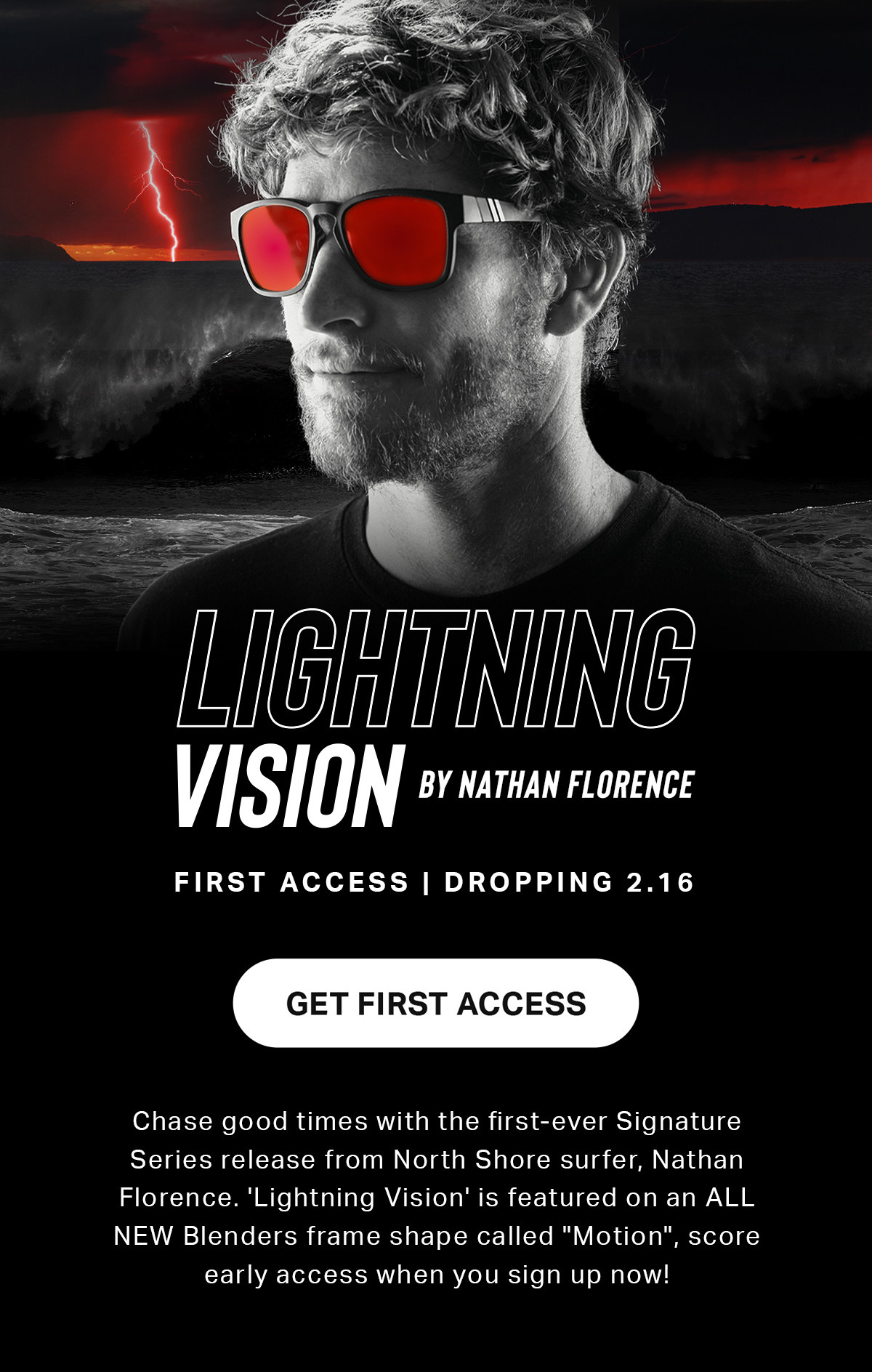 Blenders Eyewear: FIRST ACCESS // New Nathan Florence 'Lightning Vision' Signature Series | Milled