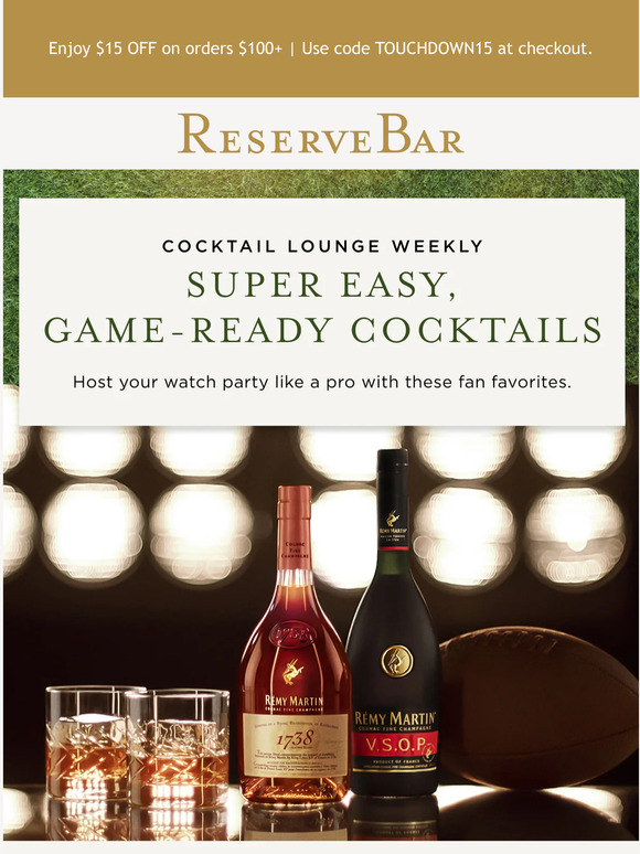 ReserveBar: Super Easy Cocktails for the Big 🏈 Game | Milled