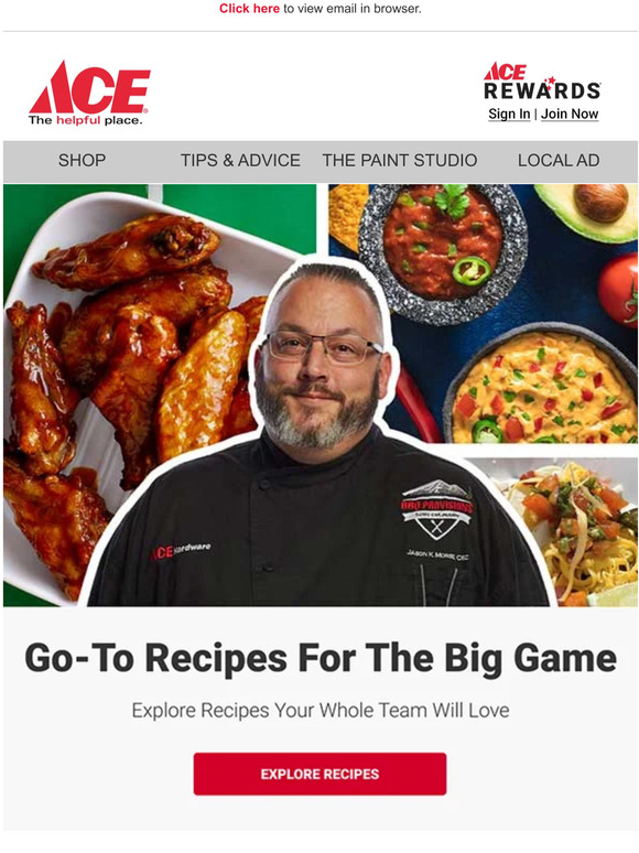 Ace Hardware: Fire Up the Grill for Big Game Favorites | Milled