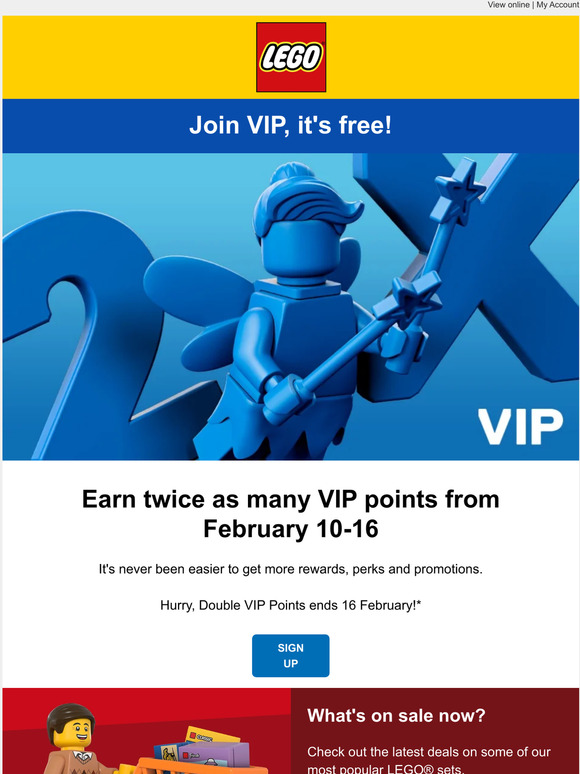 LEGO: Double VIP Points are finally here! | Milled