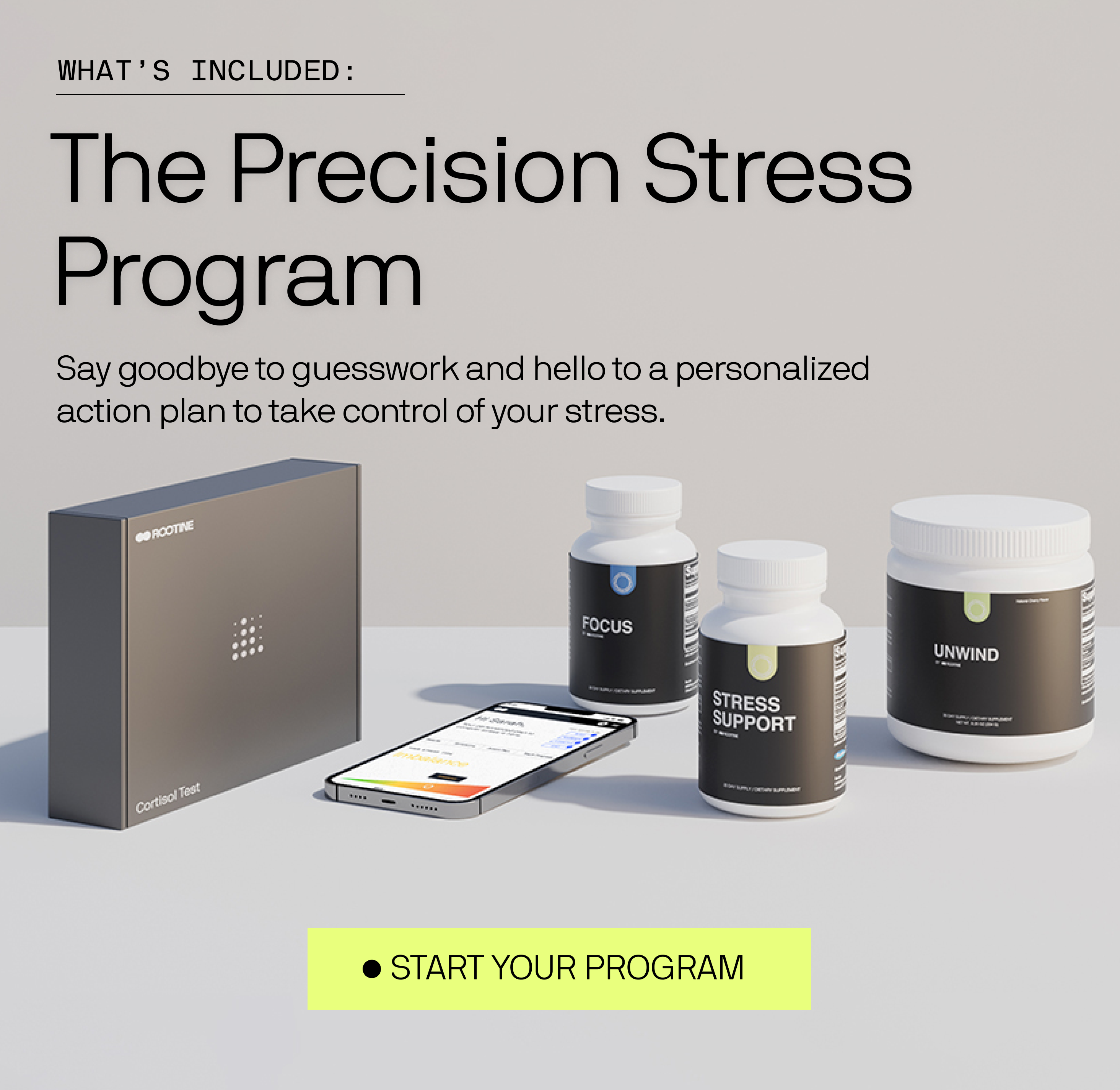 Rootine: What's Included In Your Precision Stress Program | Milled