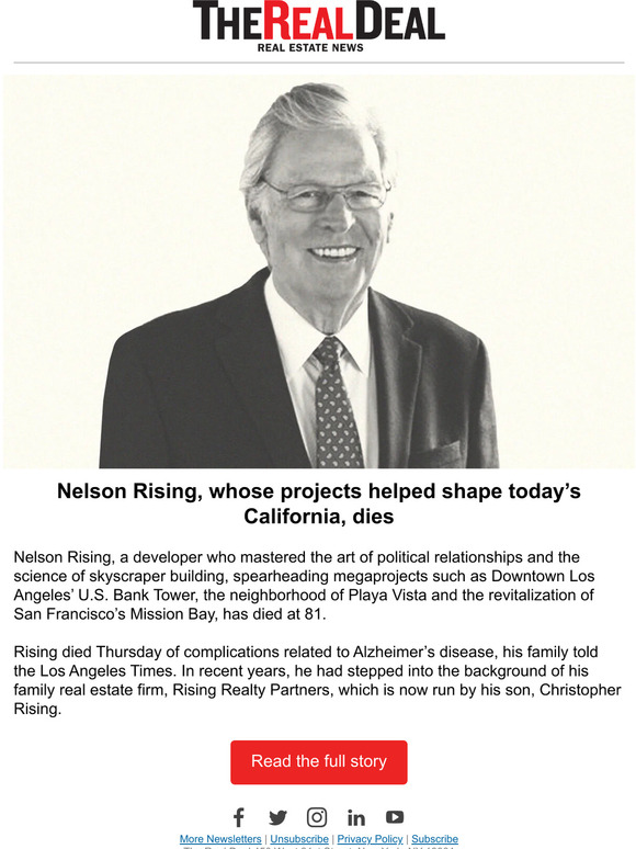 The Real Deal: BREAKING: Nelson Rising dead at 81 | Milled