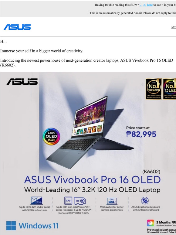ASUS: Creator laptop with MUX Switch? Meet the newest powerhouse of ...