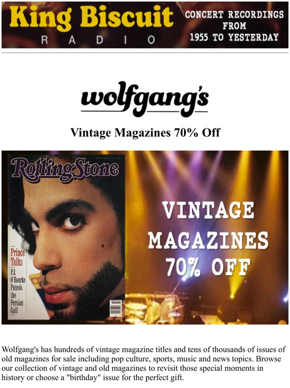 Wolfgang's Vault: ⚡INCREDIBLE COLLECTION OF VINTAGE MAGAZINES 70% OFF ...