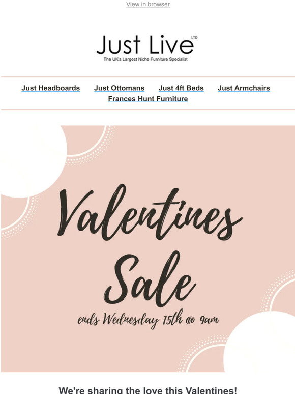 Frances Hunt: Our Valentines sale is now on! | Milled
