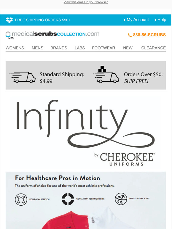 Medical Scrubs Collection: Infinity & Cherokee scrubs on sale through ...