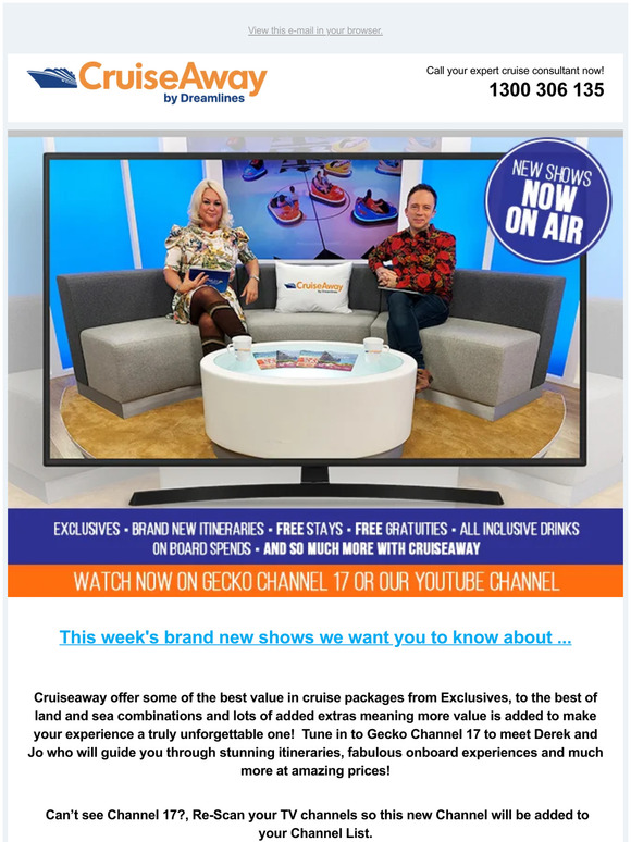 CruiseAway: 📺Brand New TV Shows Inside📺 | Milled