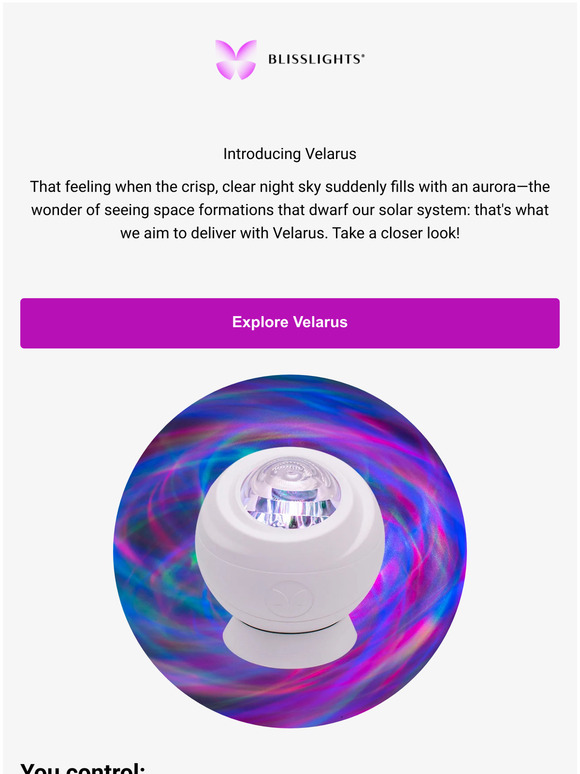 BlissLights: Introducing Velarus! | Milled