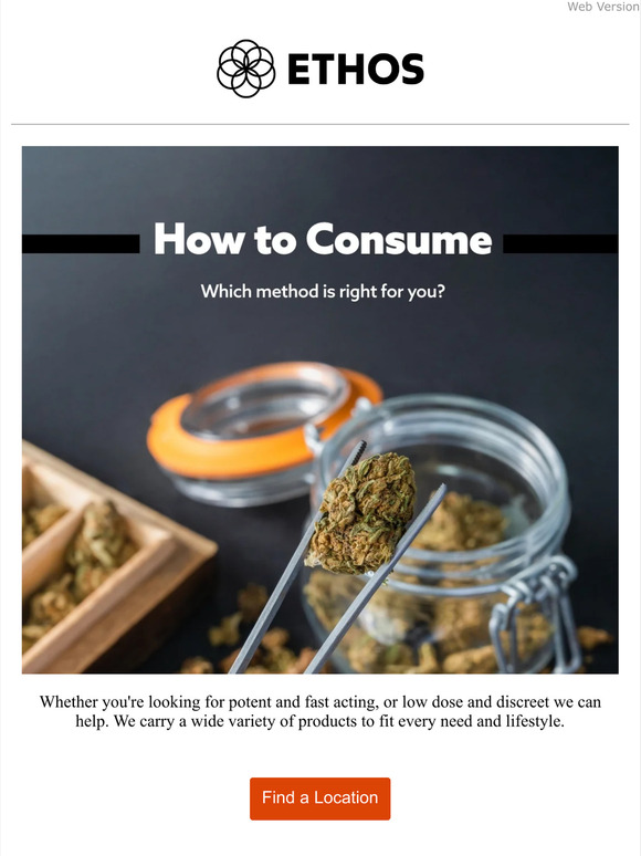 Ethos Cannabis: How to Consume: Which method is right for you? | Milled