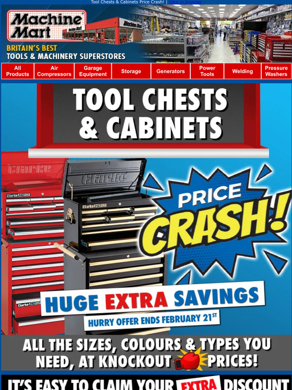 Machine Mart: Tool Chests Price Crash Now On! | Milled