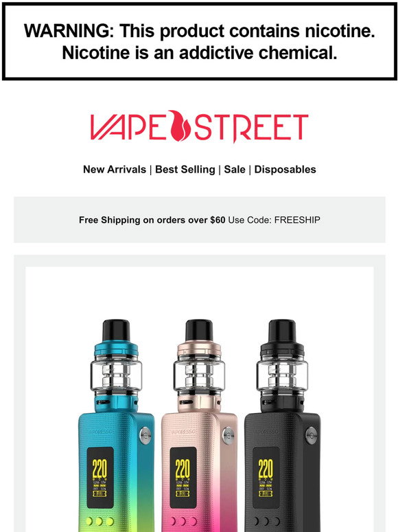 Vape Street: 🚨New Vaporesso GEN 200 Starter Kit! | Milled