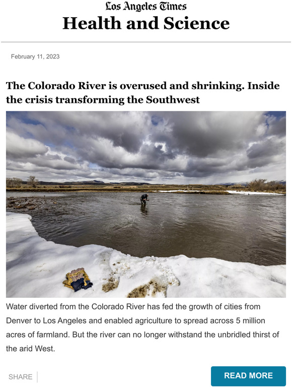 Los Angeles Times: The Colorado River is overused and shrinking. Inside ...