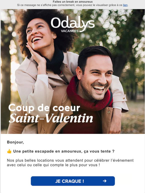 Odalys Vacances: 💖 Saint-Valentin : top départ ! | Milled