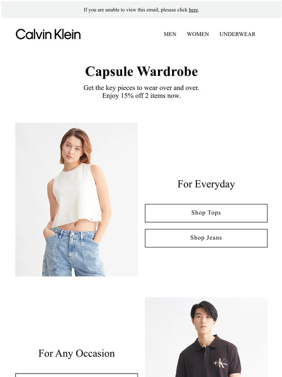 Calvin Klein: Build Your Capsule Wardrobe Today | Milled