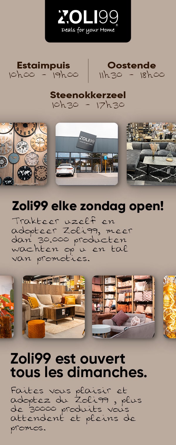 Zoli: Zoli99 elke zondag open! | Zoli99 ouvert tousles dimanches ! | Milled