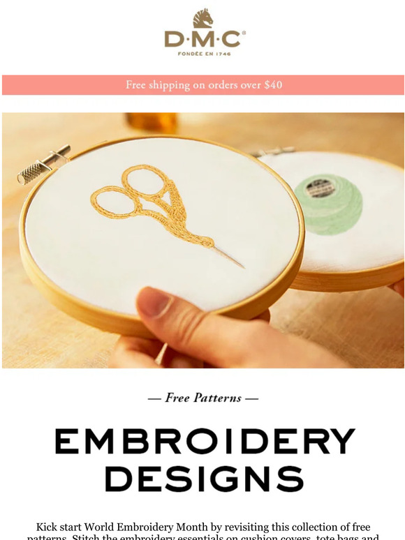 DMC: Free Patterns: Embroidery Designs 🧵 | Milled