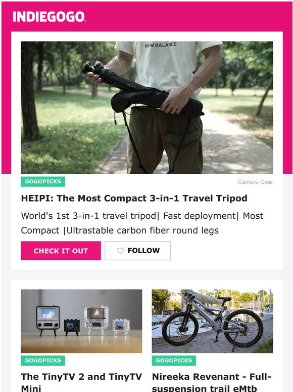 Indiegogo: This 3-in-1 travel tripod has ultra-stable carbon fiber ...
