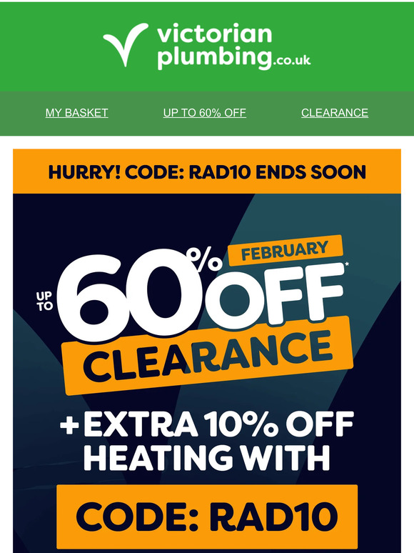 Victorian Plumbing: ENDS SOON ⏰ Extra 10% Off All Heating! | Milled
