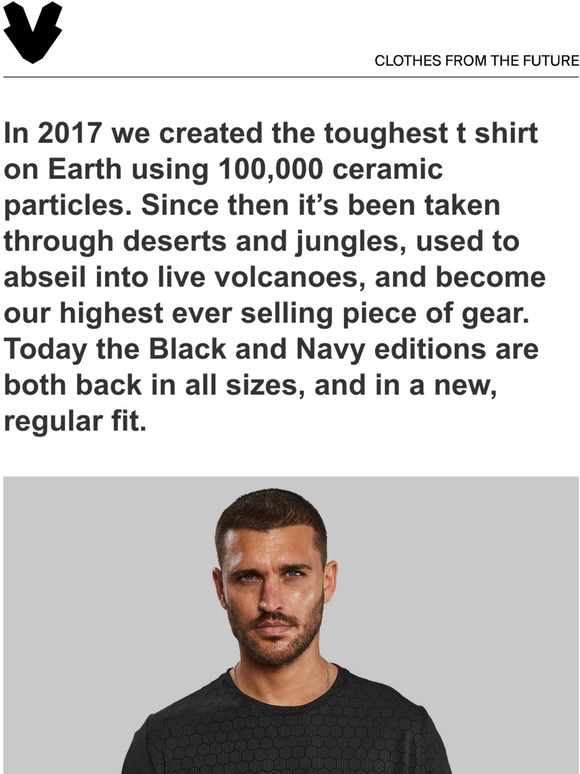 Vollebak: The world’s toughest t shirt built with 100,000 ceramic ...