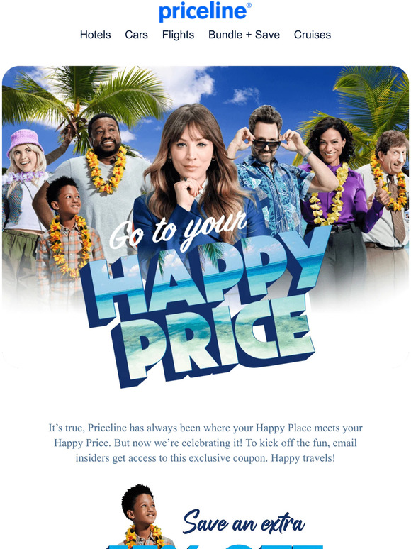 Priceline: Hey Insider: Go to your Happy Price! | Milled