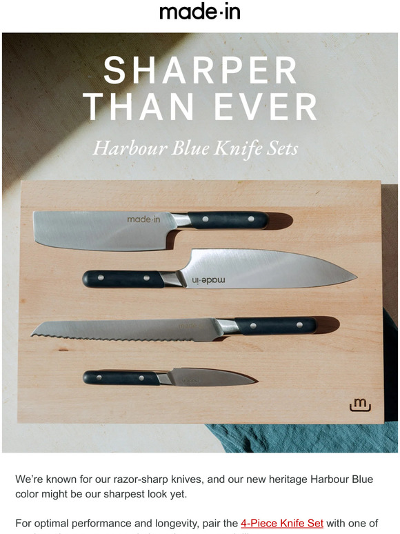 Made In: Our New Legacy: Harbour Blue Knives | Milled