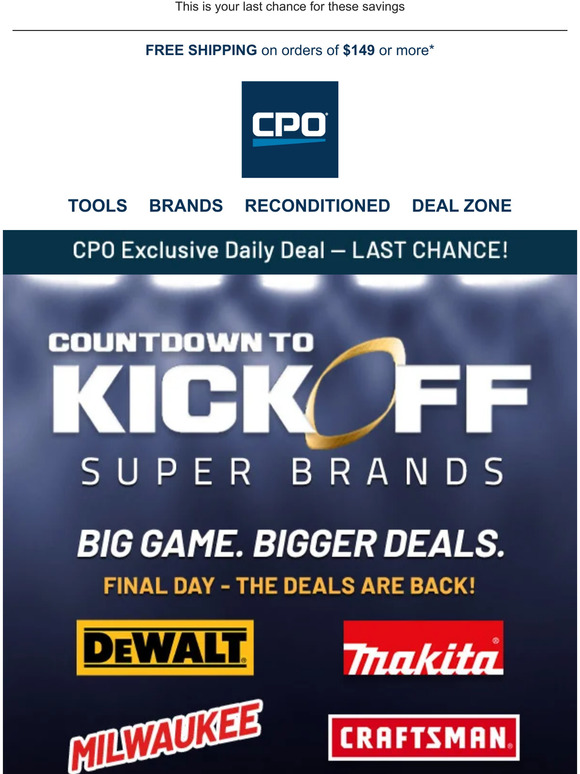 CPO Outlets: Time for the Big Game! All of the Super Brands Deals are ...