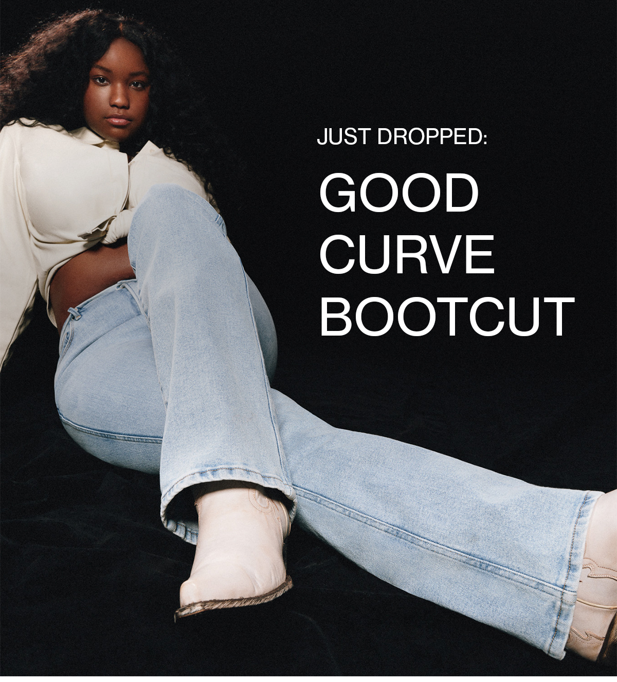 Good American: JUST DROPPED: GOOD CURVE BOOTCUT | Milled