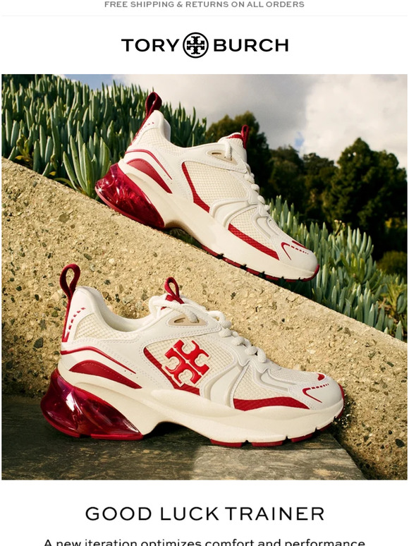 Tory Burch: Introducing the Good Luck Tech Trainer | Milled
