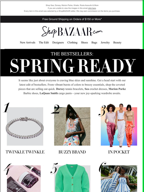 Harper's Bazaar: The Bestsellers: Spring Ready Essentials to Wear Now & Later | Milled