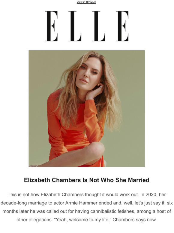 ELLE: Elizabeth Chambers Is Not ﻿Who She Married | Milled