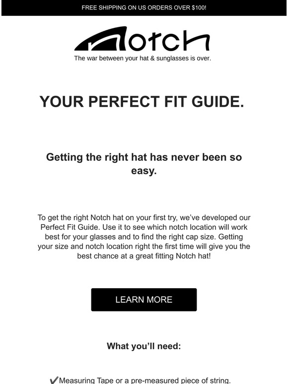 Notch 2 Simple Steps To Find Your Perfect Fit Milled