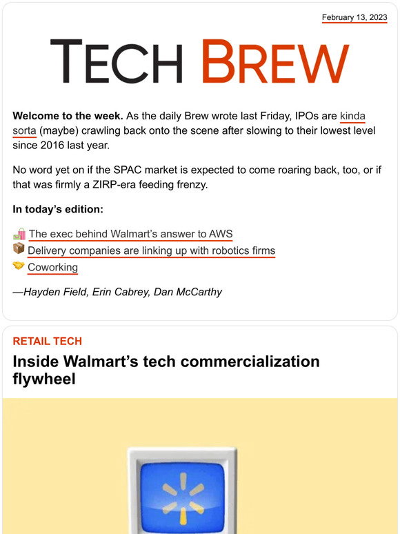 Morning Brew: ☕ Walmart, the tech company | Milled