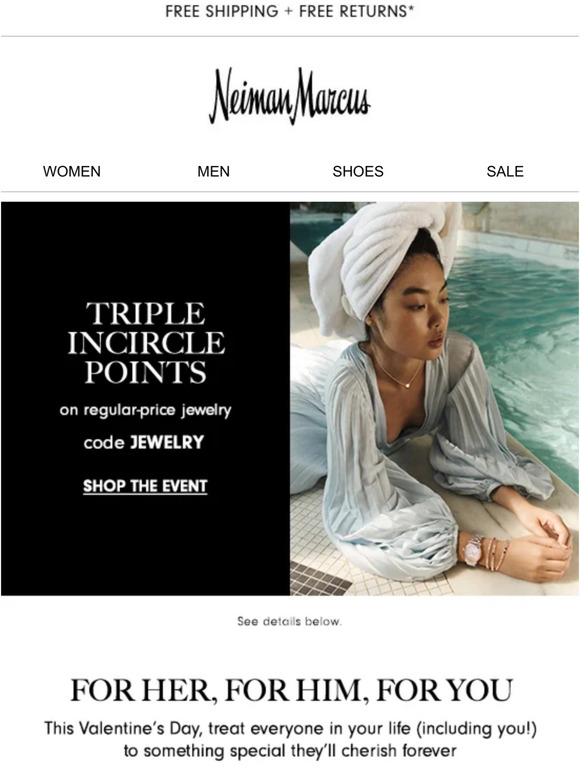 Neiman Marcus: Triple InCircle Points on jewelry! Shop Roberto Coin ...