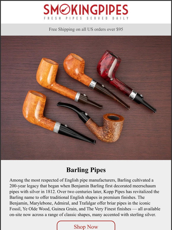 Smokingpipes: Barling Pipes | Traditional Shapes in Premium Finishes ...