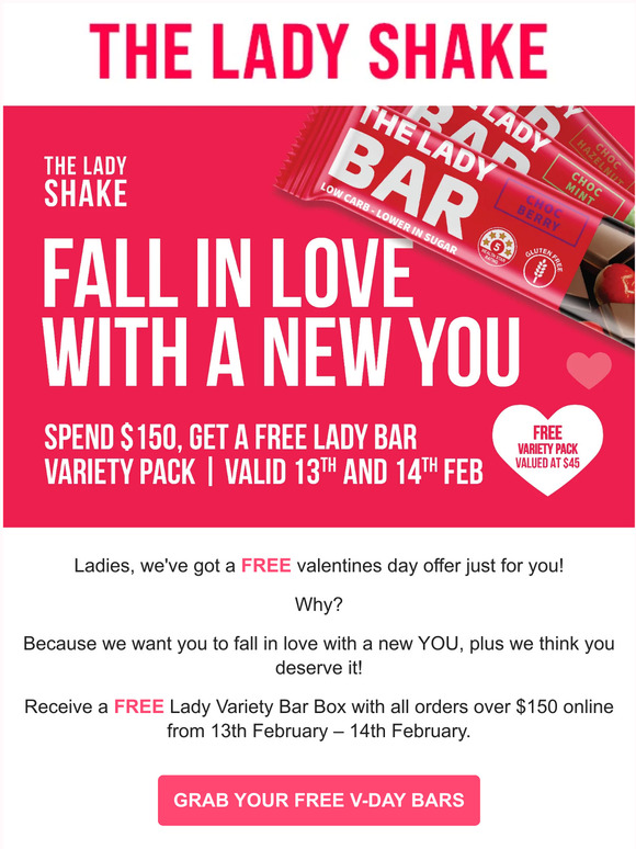 The Lady Shake: A FREE Valentines Day offer inside for you 💝 | Milled
