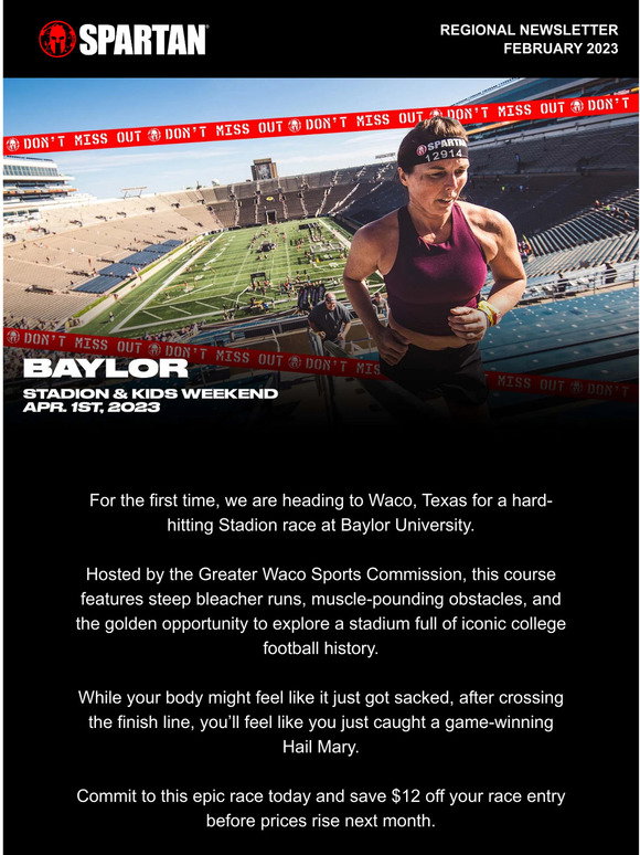 Spartan Race: Texas, Come Tackle Obstacles at McLane Stadium | Milled