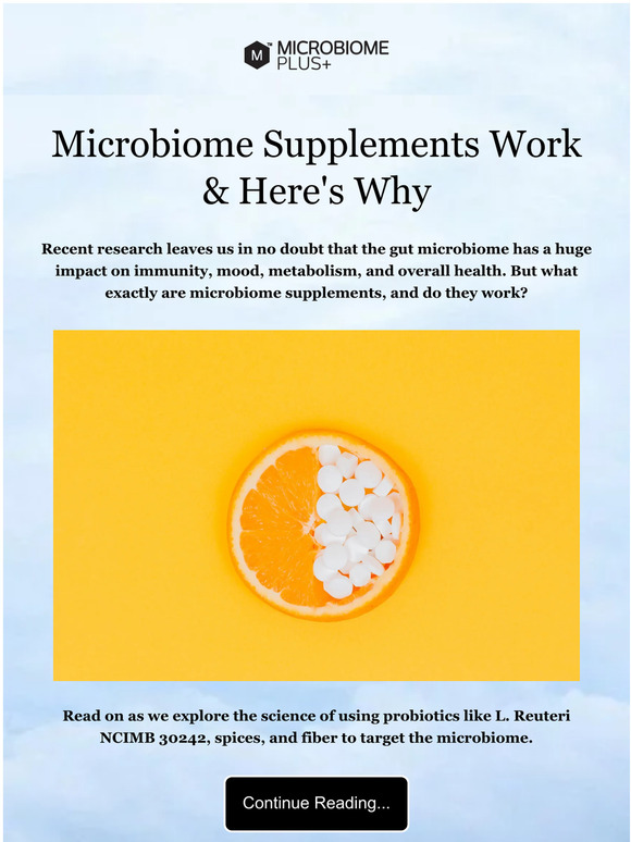 Microbiome Plus: Microbiome Supplements Work & Here's Why | Milled