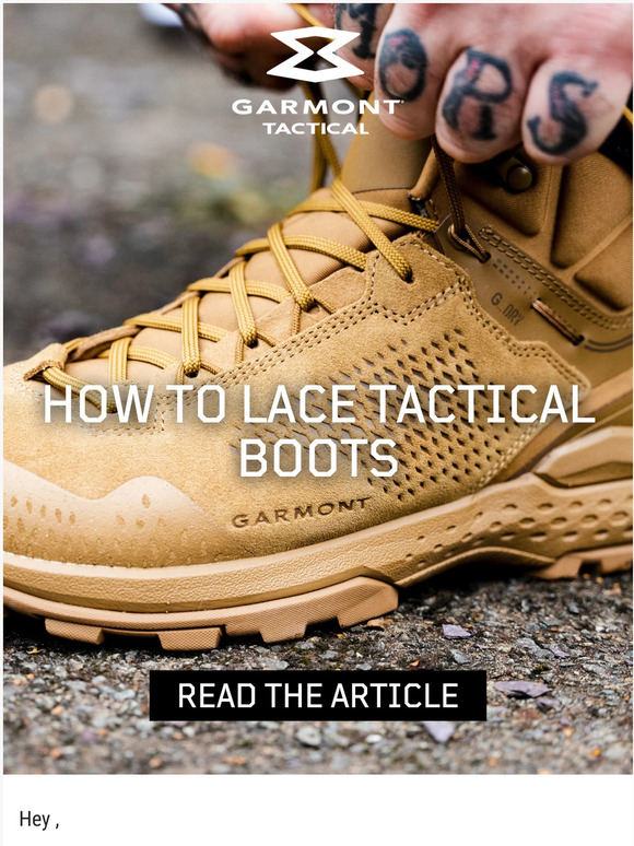 Garmont: How to lace tactical boots 🔐 | Milled