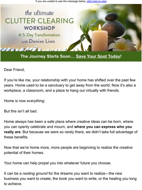 Hay House: Free Virtual Clutter Clearing Workshop | Milled