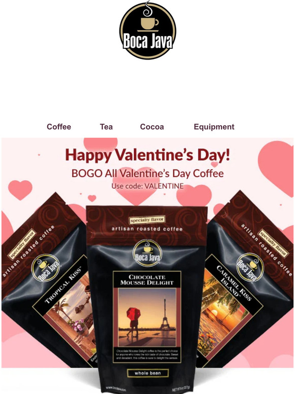 Boca Java: Share the ️ BOGO Valentine Flavored Coffee | Milled