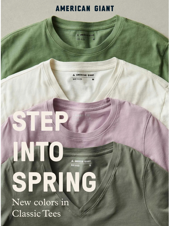 American Giant: New colors in Classic Tees | Milled