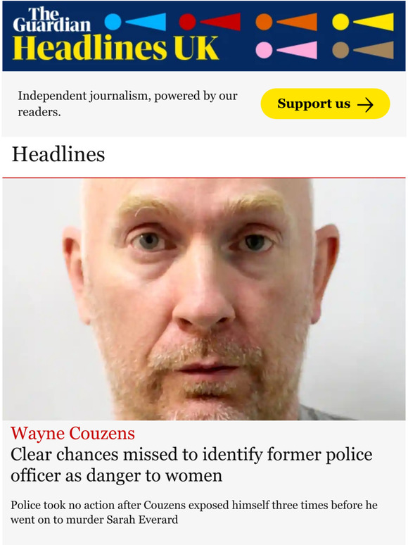 The Guardian: The Guardian Headlines: Clear chances missed to identify ...