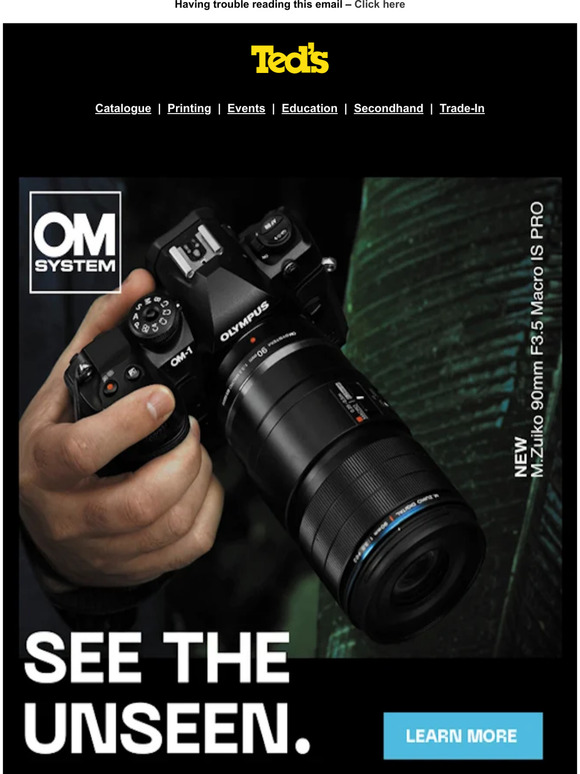 Ted's Cameras: 🚨Pre-Order The OM System 90mm Macro! 🚨 | Milled