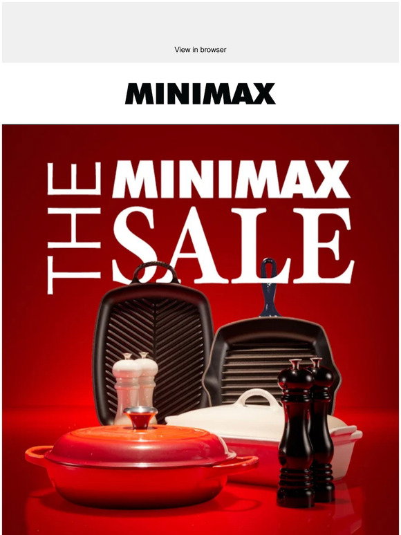 Minimax: BIG SAVINGS ON ICONIC BRANDS | Milled