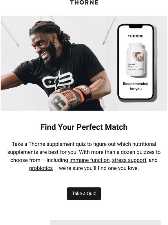 Thorne Research: Find Your Perfect Match with Thorne | Milled